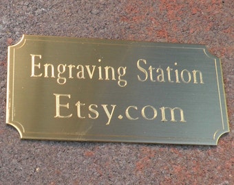 In Loving Memory of Custom Engraved 1x3 Gold Name Plate Plaque Urn ...