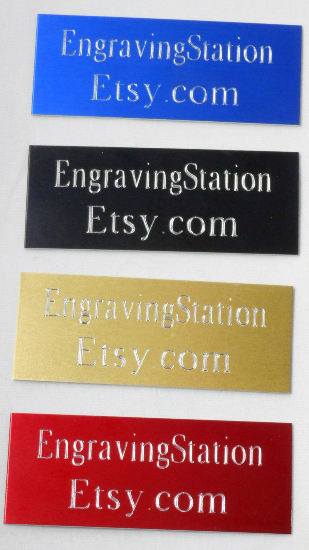 Custom Nameplate Black, Red, Blue, Gold, Custom Size, Aluminum - Etsy