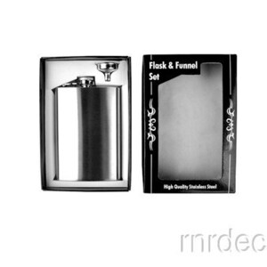 Flask & Funnel Boxed Set With Free Engraving - Etsy