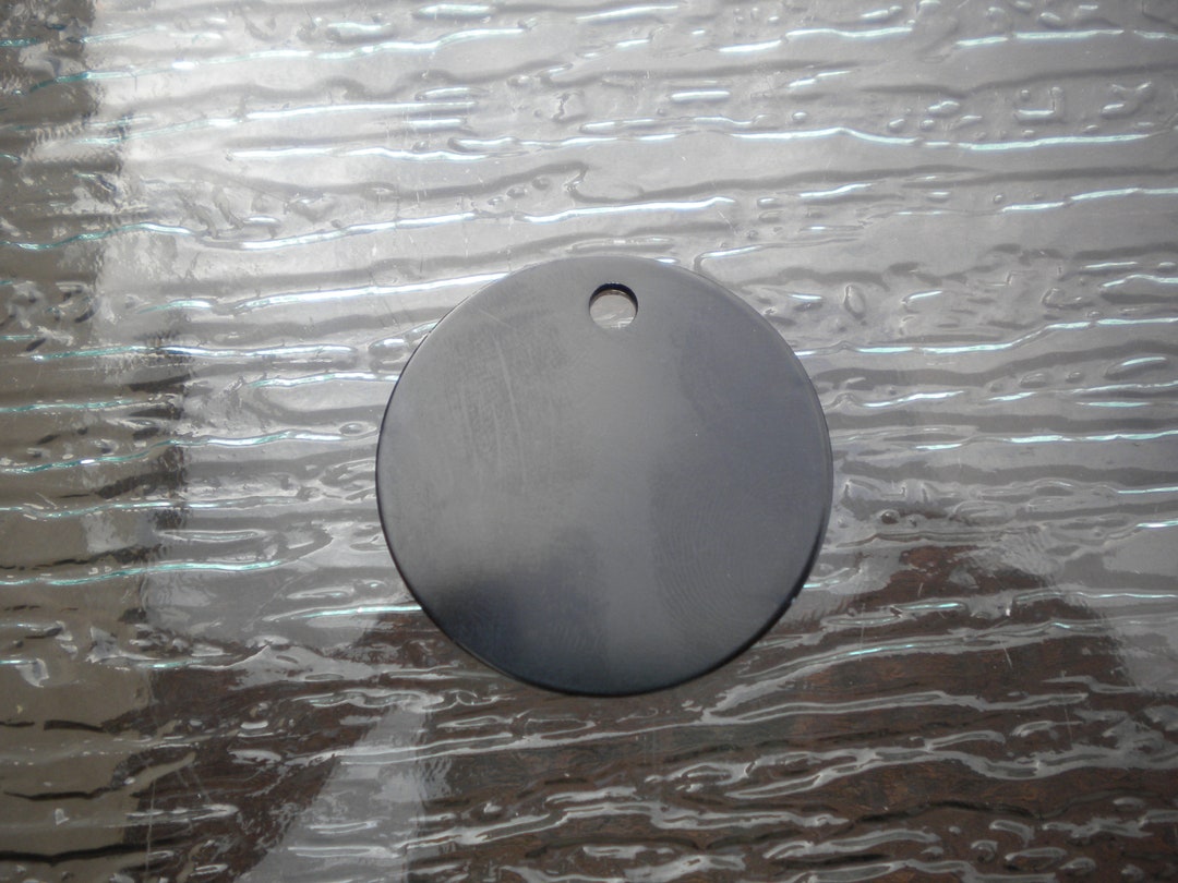 Black Tag With Hole, Key Tag, Inventory Tag, FREE ENGRAVING - Etsy