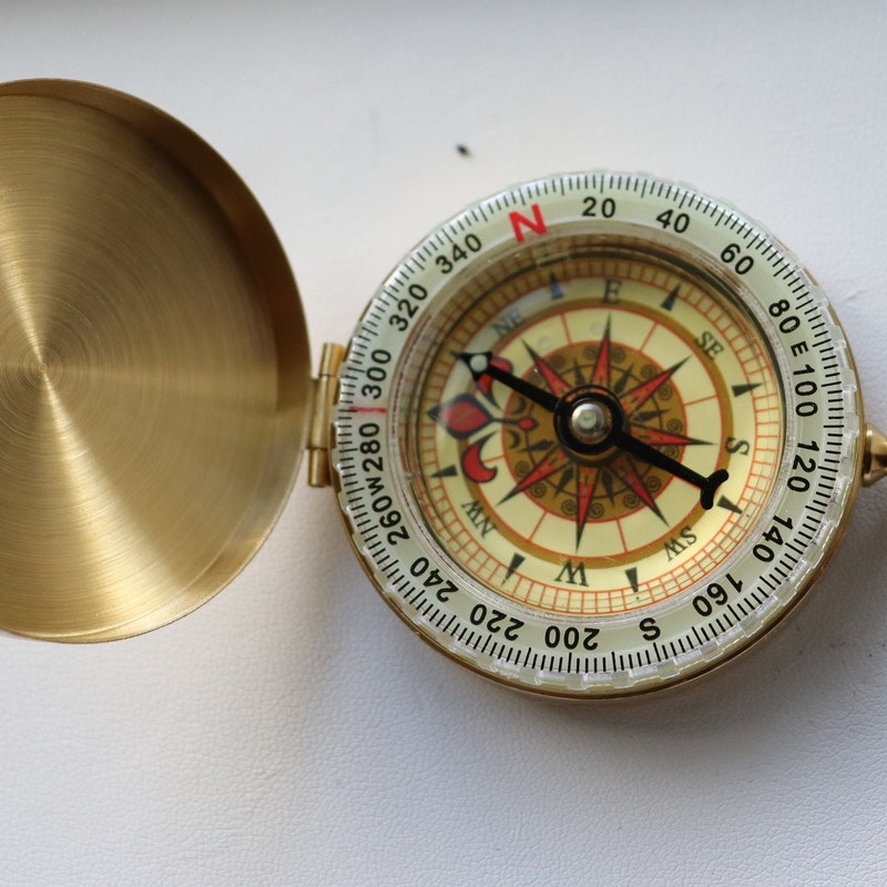 Brass Compass - Etsy