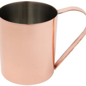Straight Sided Moscow Mule Cup With Smooth Copper Finish, 14oz,free ...