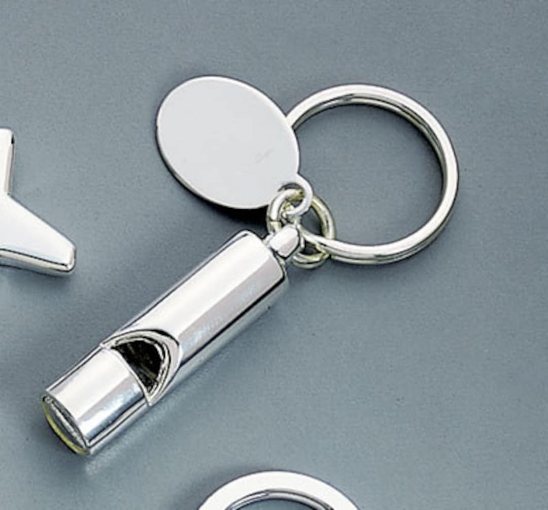 Whistle Key Ring, Free Engraving, Safety Whistle - Etsy