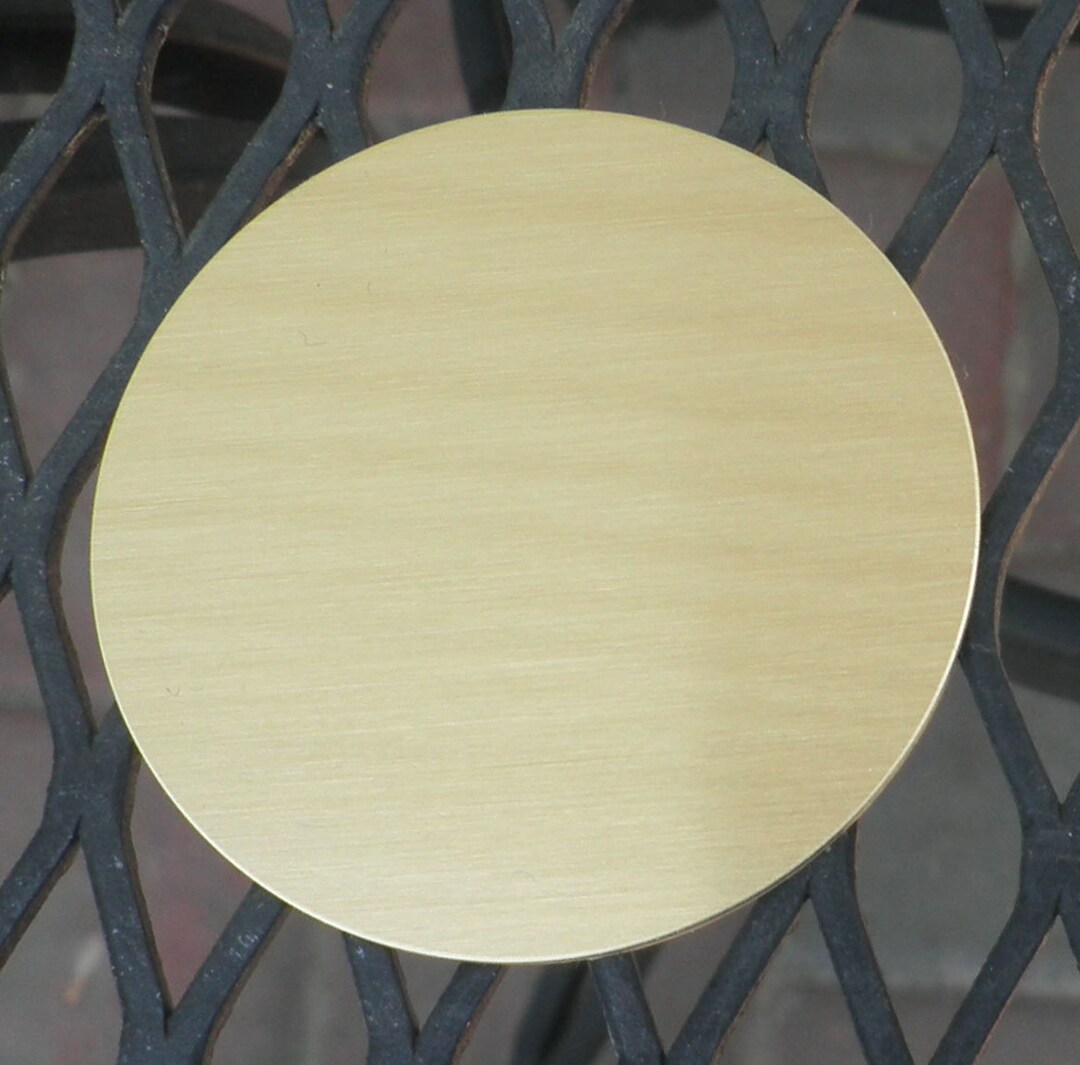 Round Nameplates, Round Plaques, Brass, Disc - Round Disk Shape, Free ...