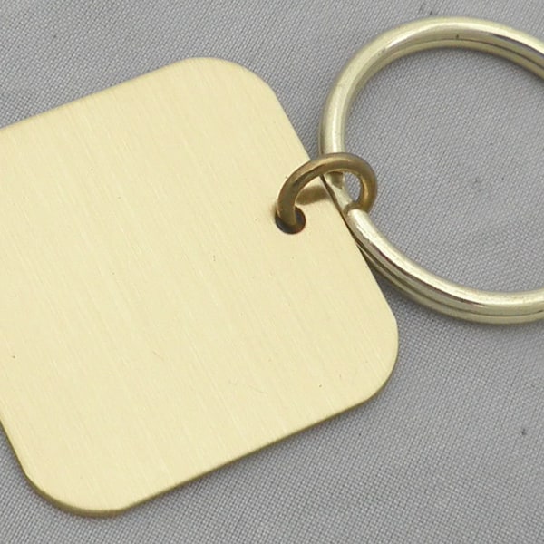 Brass Name Tag Key Chain - Etsy