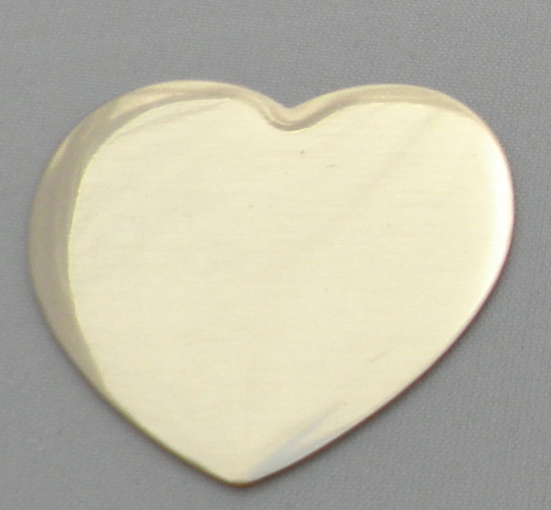 Nameplate Brass- Heart Shape, Free Engraving - Etsy