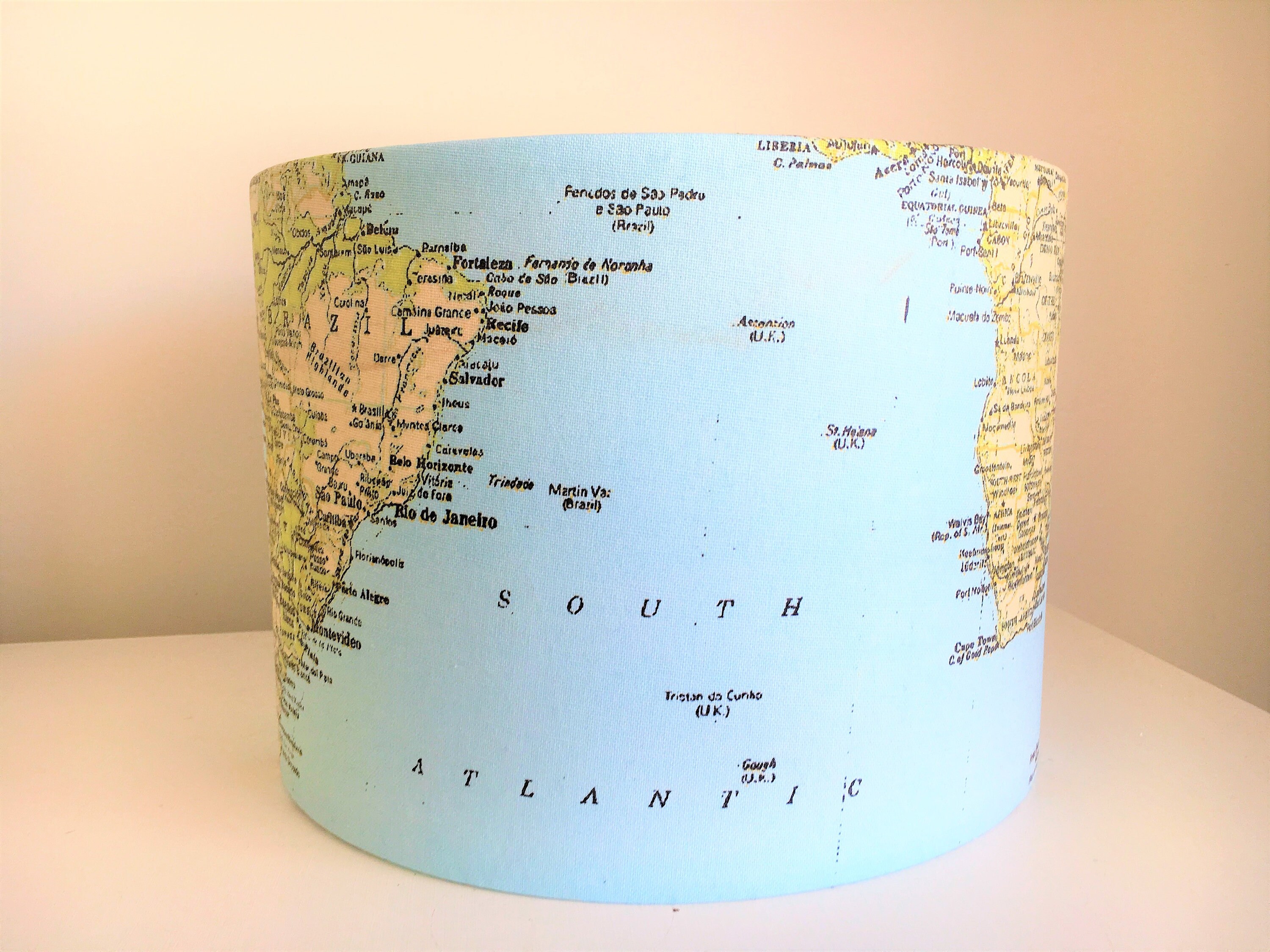 World Map Lampshade | Etsy