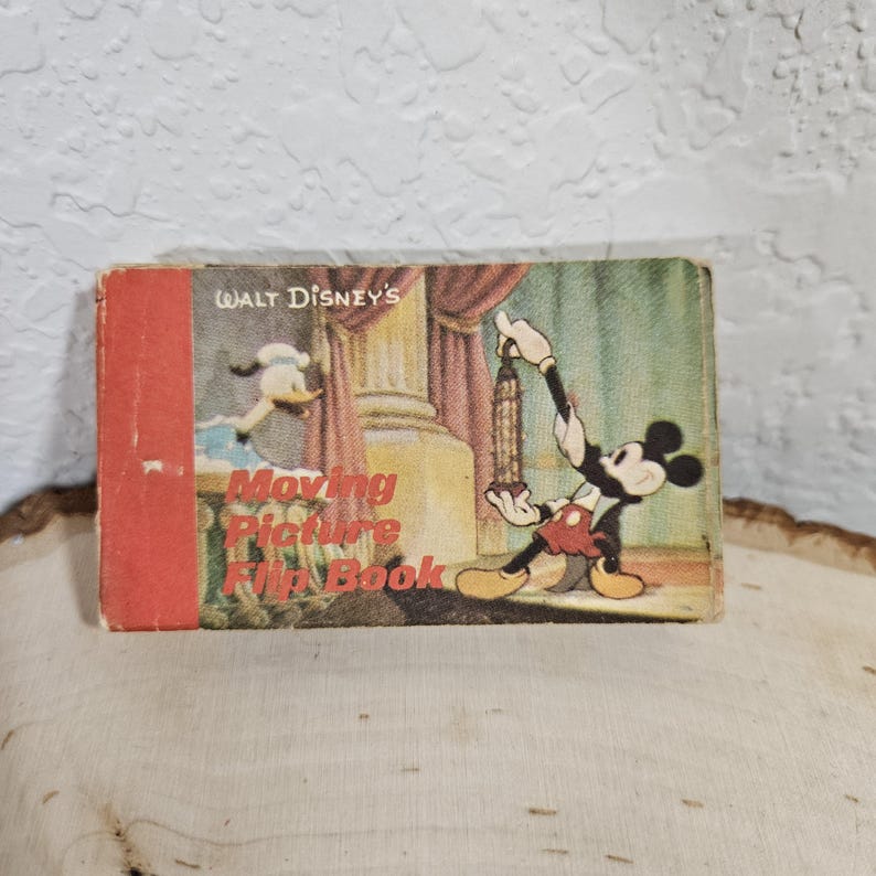 Vintage Disney Flip Book Moving Picture Book - Etsy