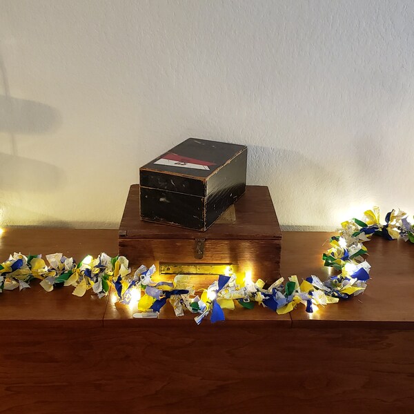 Torn Fabric Garland - Etsy