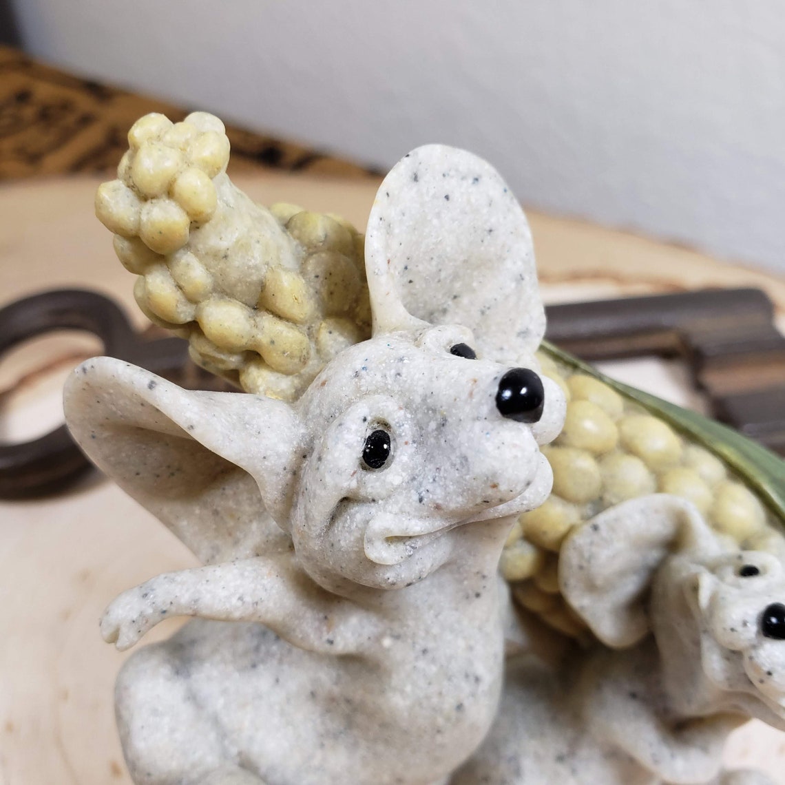 Quarry Critters Mice with corn cob | Etsy