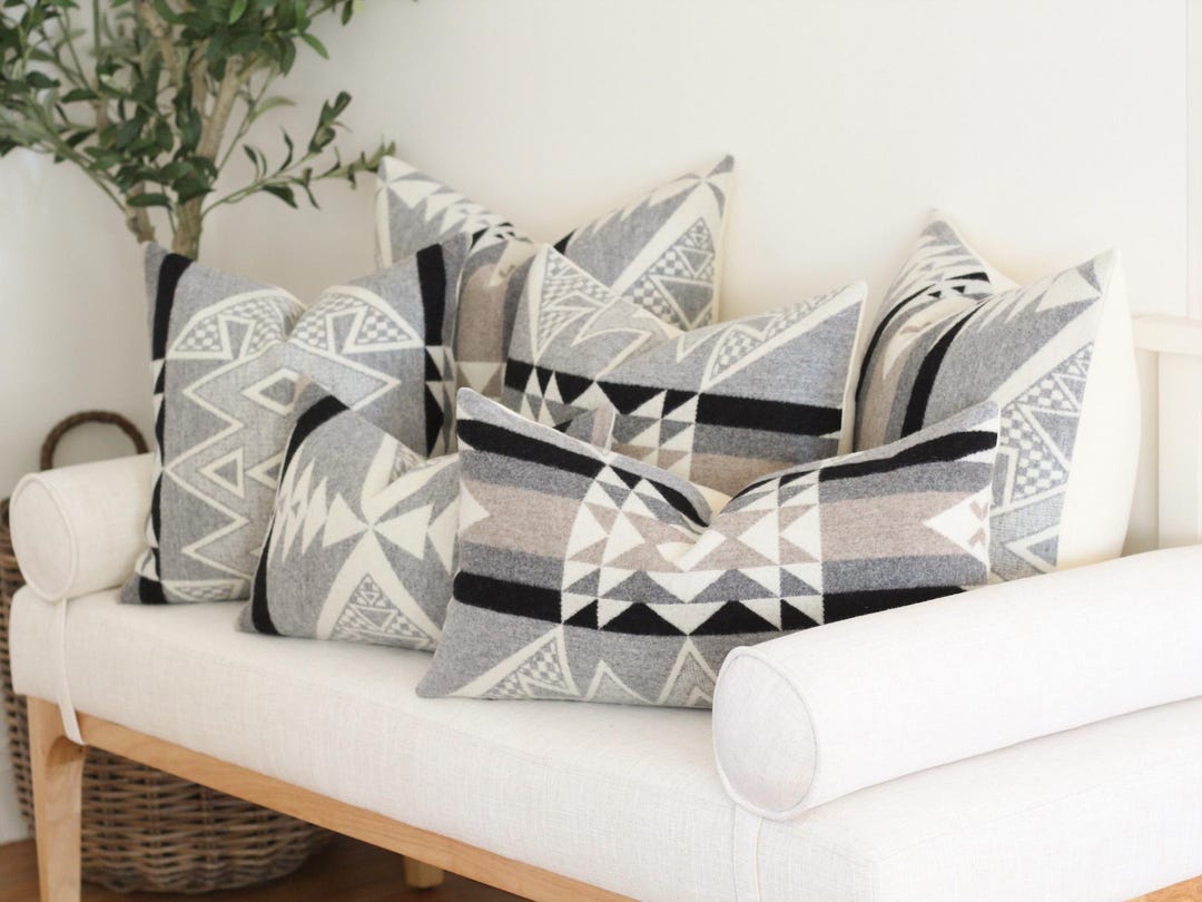 Diamond Ridge Wool Pillow Cover, Southwestern Pillow Cover (ready to ...