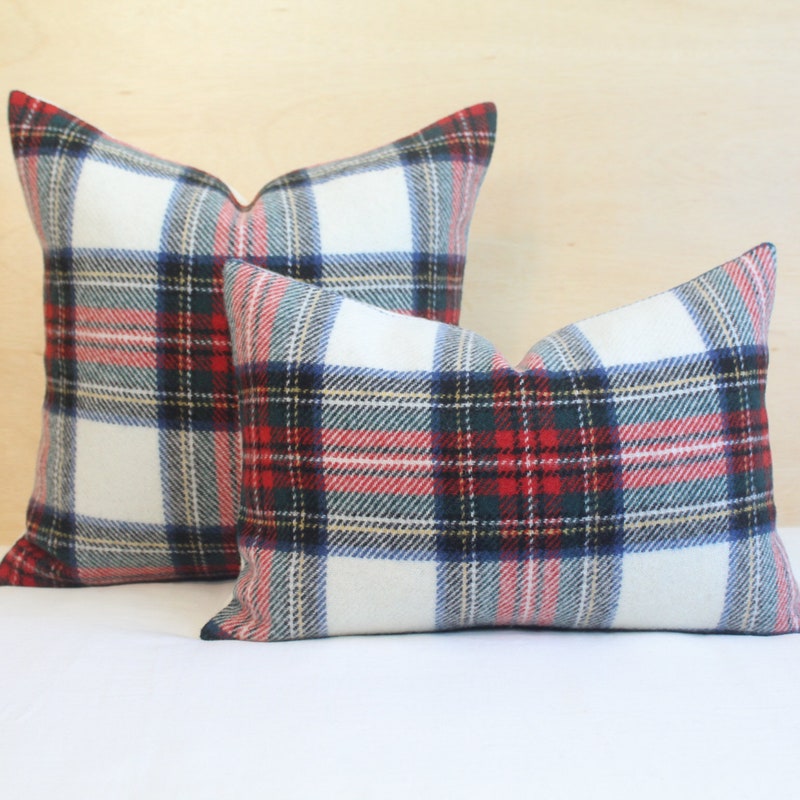 Christmas Plaid Pillow - Etsy