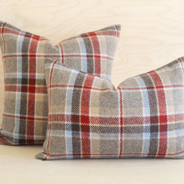 Plaid Pillow Covers - Etsy