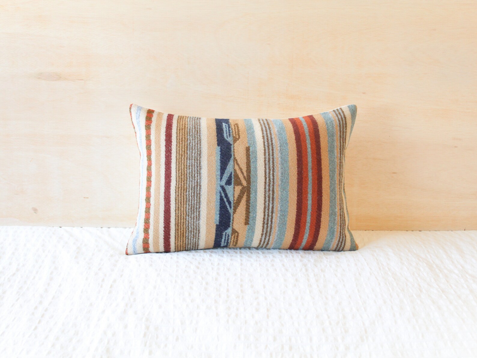Chimayo Wool Pillow Cover in Harvest Tan Stripe - Etsy