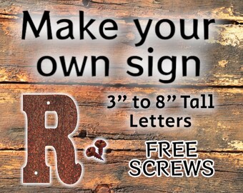 Custom Metal Sign Letters - Etsy