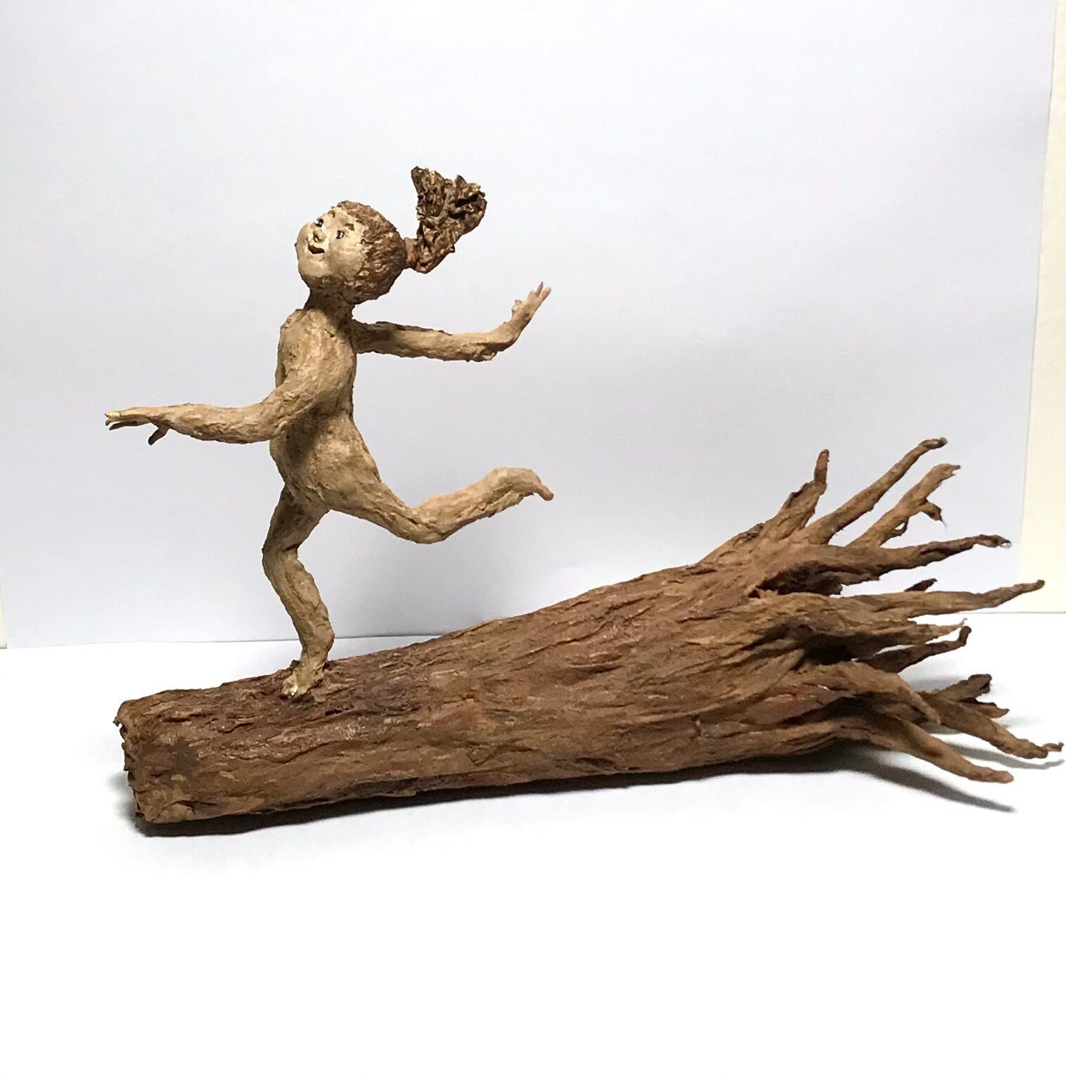 Wood Spirit - Dancing Forest Nymph Girl Figurine Home Decor Gift - Etsy
