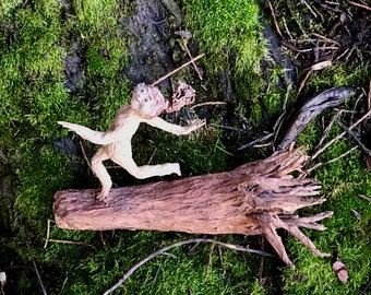 Forest Tree Nymph With Mushrooms Shelf Sitter Figurine - Etsy