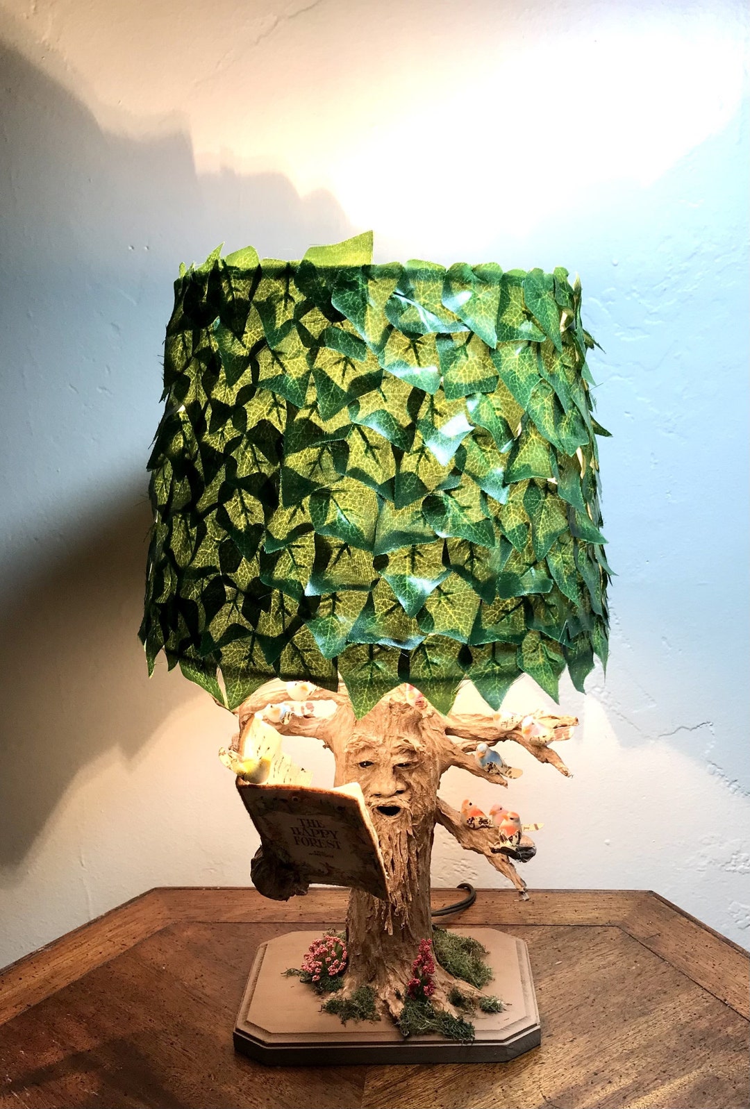 Happy Forest Tree Nursery Lamp - Etsy