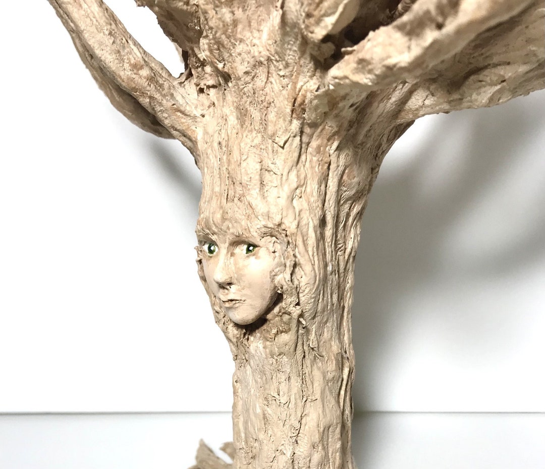 Hand Sculpted Fantasy Forest Dryad Tree Nymph Candle Holder - Etsy