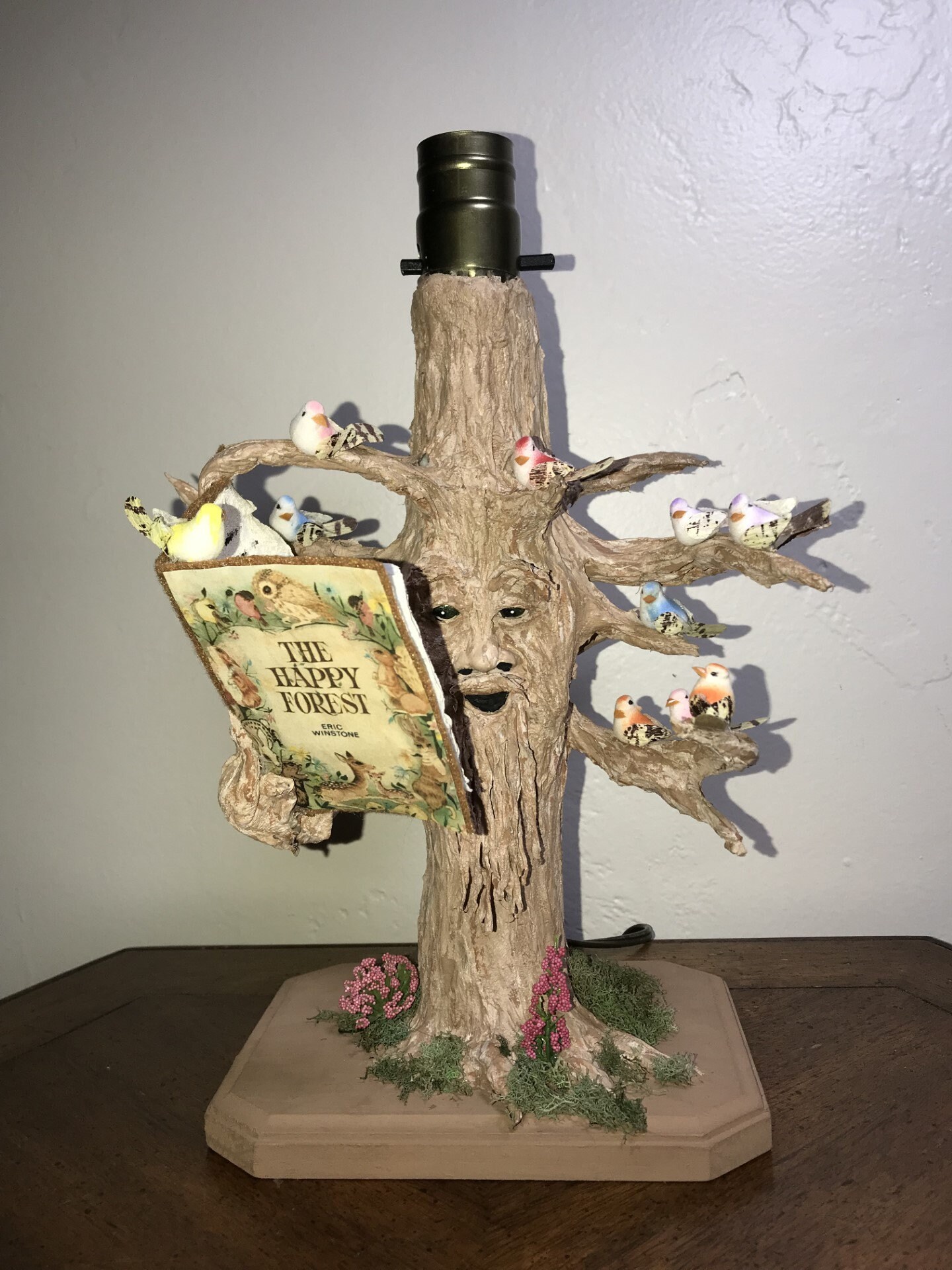 Happy Forest Tree Nursery Lamp - Etsy