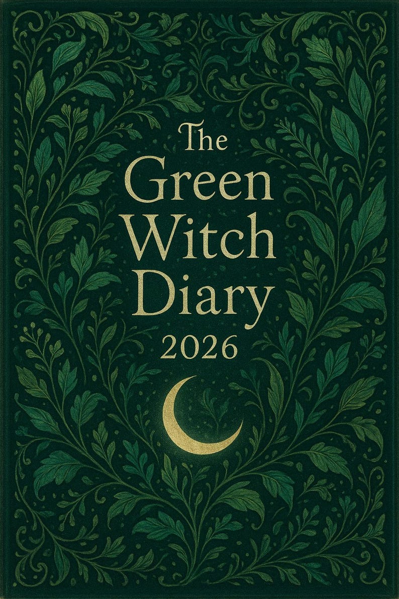 2026 Witch's Lunar Diary: Moon Phase Planner, Nature-based Journal ...