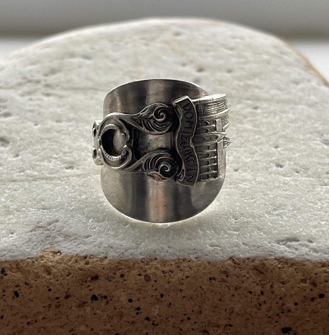 Spoon Bowl Ring. Cologne. Dom Du Koln Cathedral. Silver Spoon. UK S - Etsy