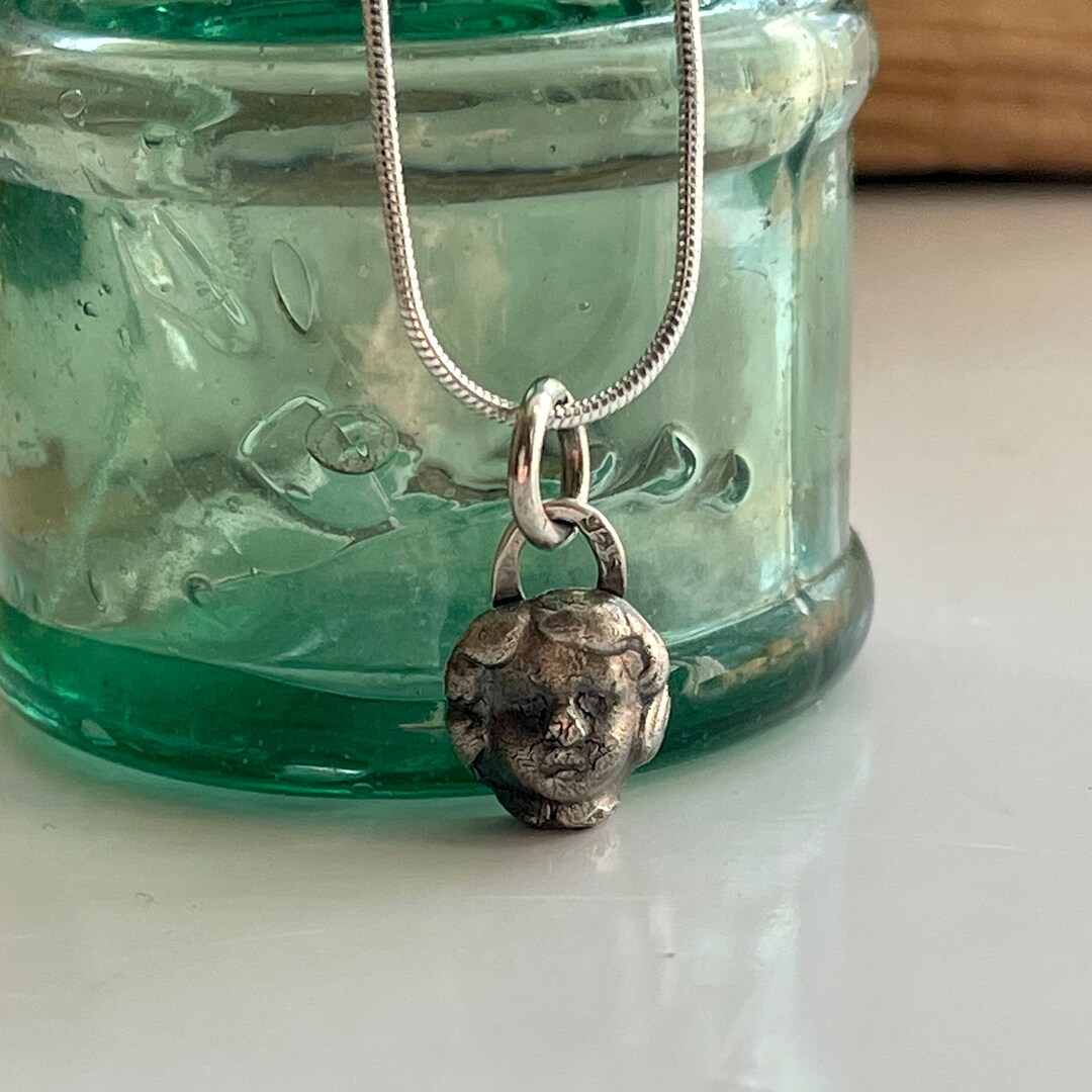 Frozen Charlotte Silver Dolly Head. Imprint Silver Handmade. - Etsy