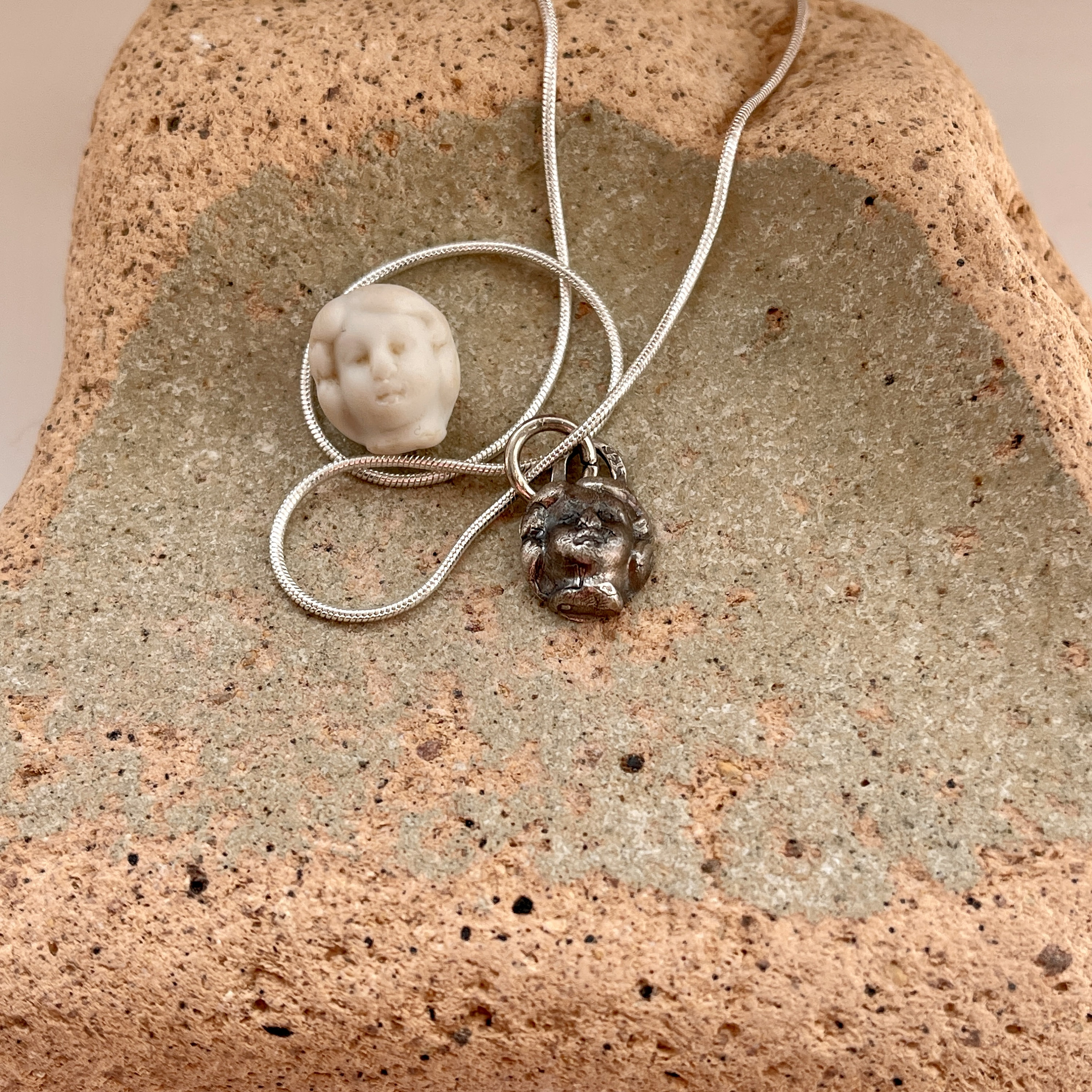 Frozen Charlotte Silver Dolly Head. Imprint Silver Handmade. - Etsy