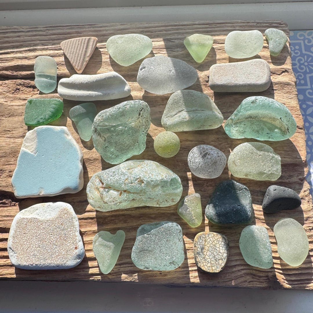River Seaglass Chunks. Mixed Colours. Seapottery. Marble. River Tumbled ...