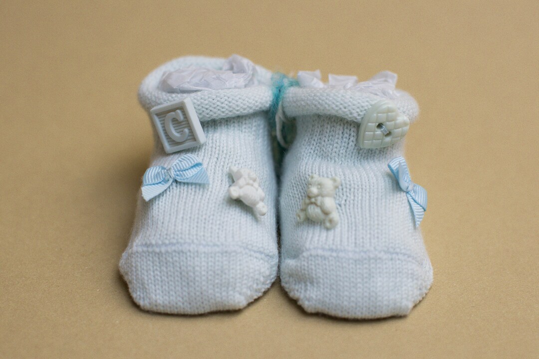 Baby Booties Hearts Bows – the Perfect Baby Shower & Christening Gift ...