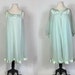 1960s Gossard Artemis Minty Green Blue Peignoir Slip and Robe Set - Etsy