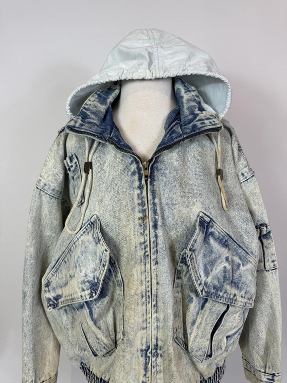 1980s - 1990s Stefano Acid Wash Denim Jacket - Gem