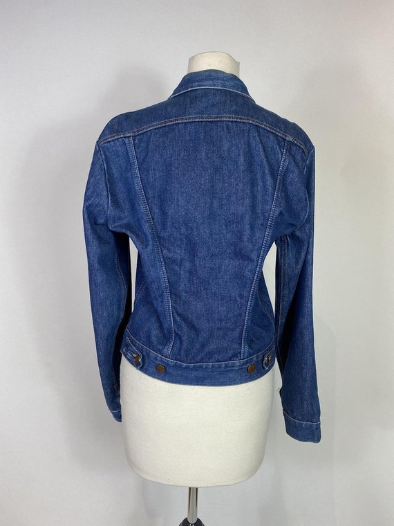 1970s Rare W Pocket Stitch Wrangler Denim Jacket - Gem