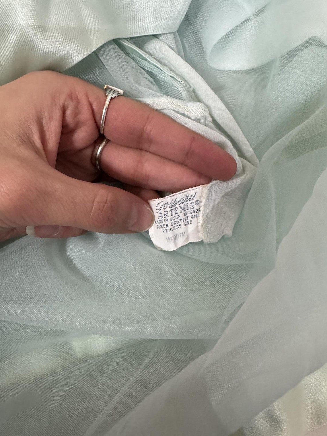 1960s Gossard Artemis Minty Green Blue Peignoir Slip and Robe Set - Etsy