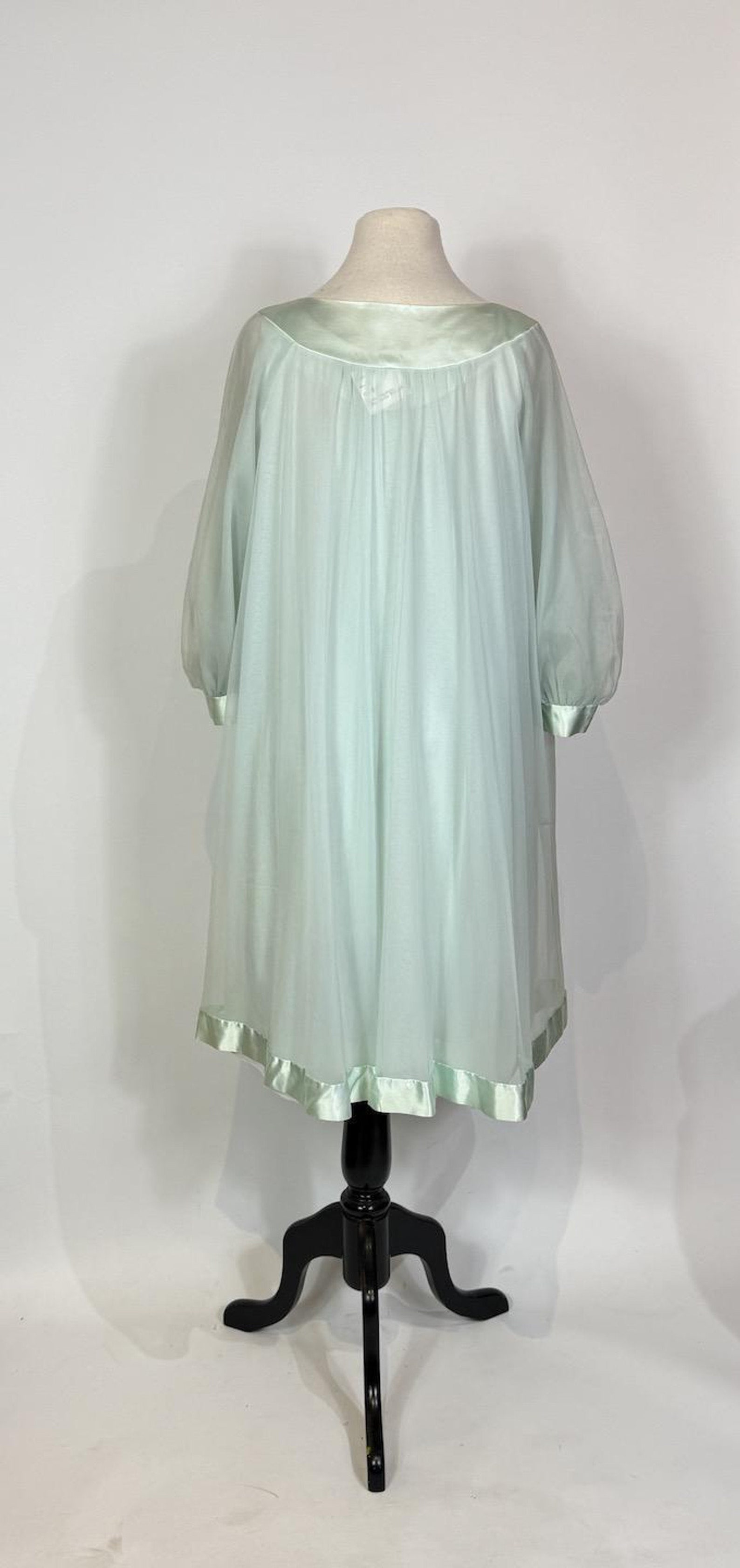 1960s Gossard Artemis Minty Green Blue Peignoir Slip and Robe Set - Etsy
