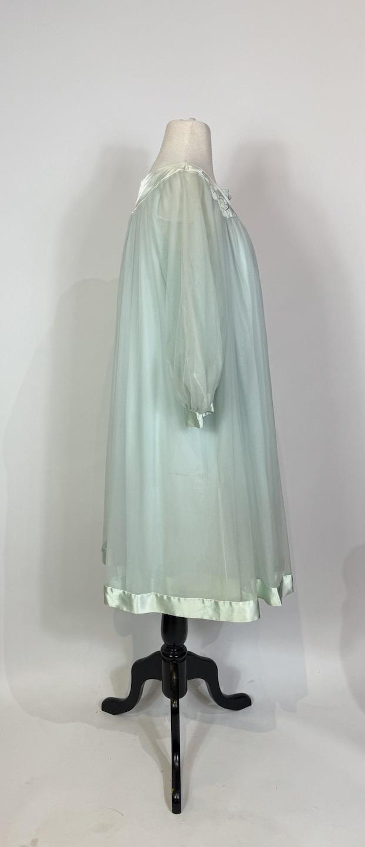 1960s Gossard Artemis Minty Green Blue Peignoir Slip and Robe Set - Etsy