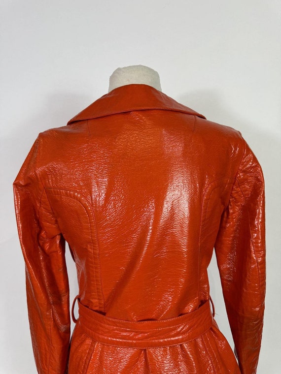 1960s - 1970s Foxrun Mod Orange Vinyl Jacket - Gem
