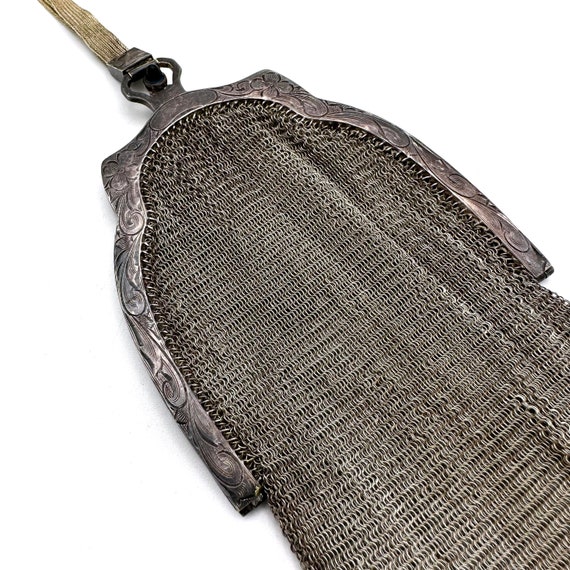 1901 Whiting And Davis Alpacca Silver Metal Mesh Chai… - Gem