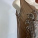 1920s Art Deco Tan Silk Chiffon Beaded Fringe Flapper Dress - Etsy