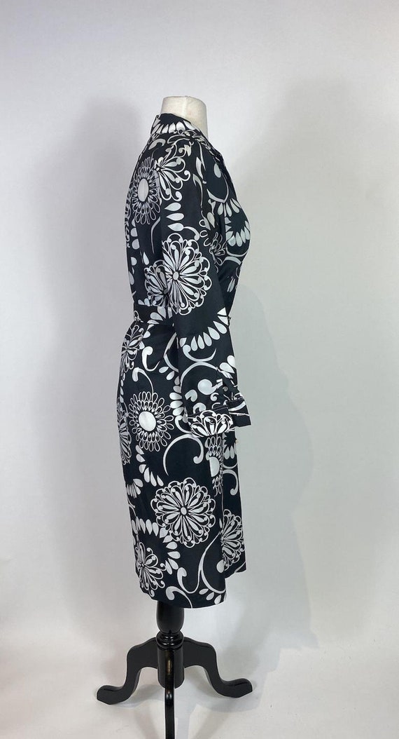 1960s Lady Bayard Bold Floral Print Button Up Dress - Gem