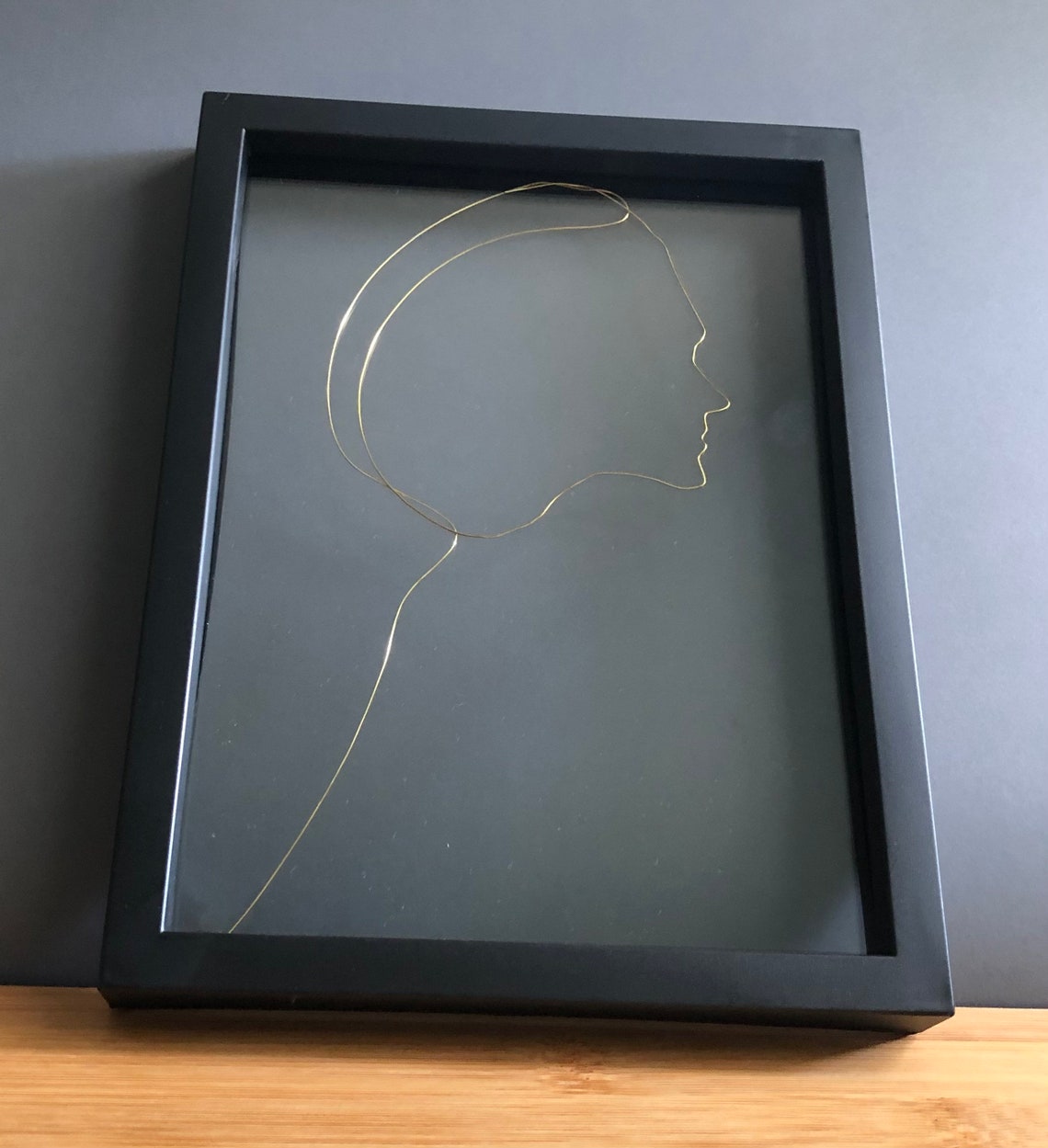Abstract Face Wire Sculpture Wall Art One Line Drawing - Etsy