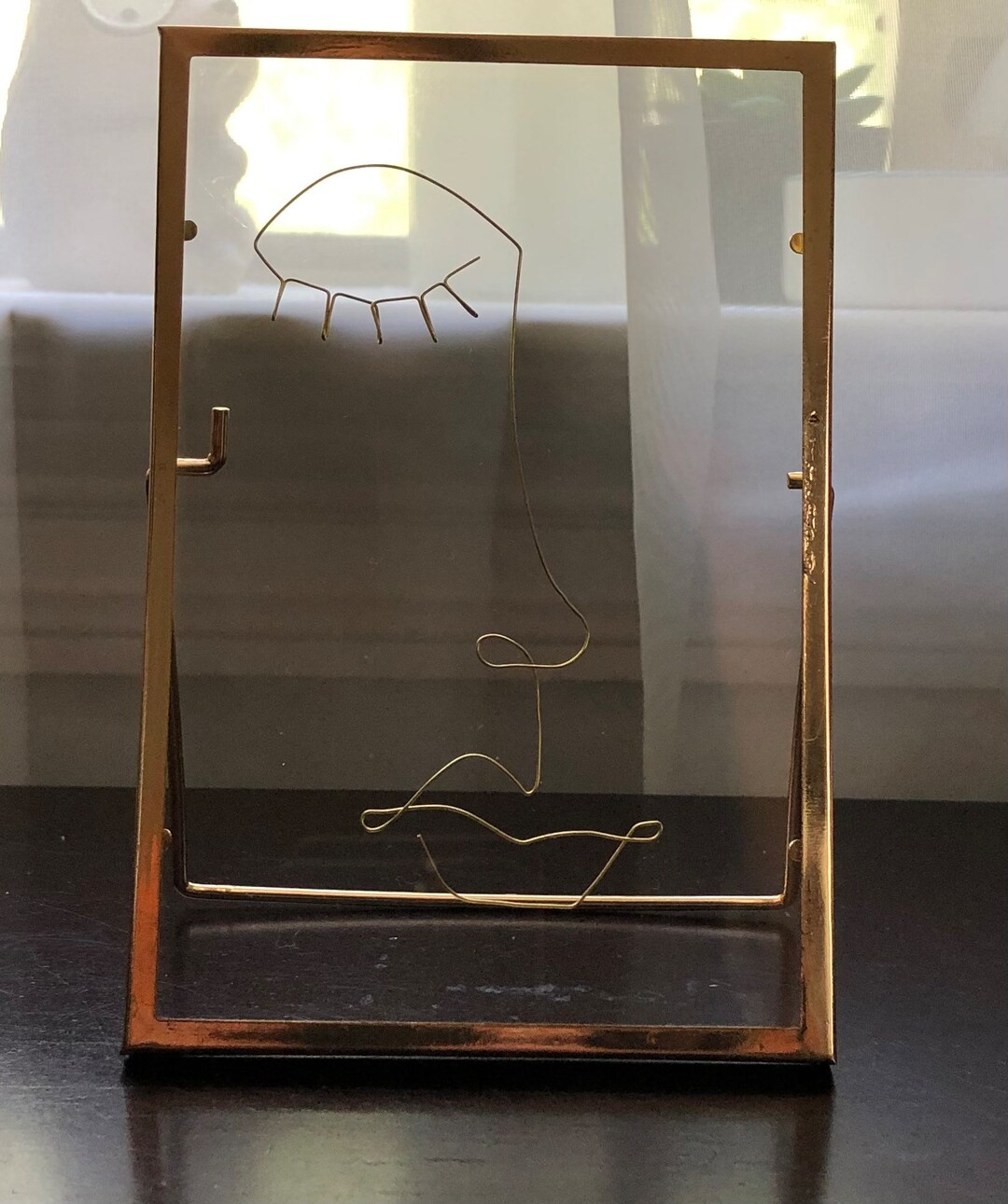 Abstract Face Wire Abstract Face Wire Art Desk Decor Art - Etsy