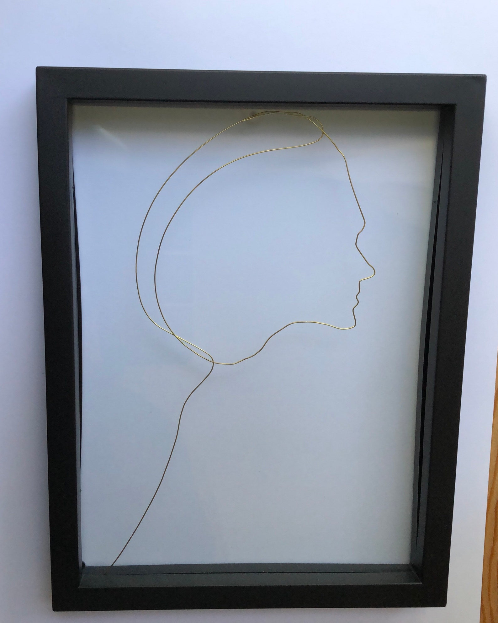 Abstract Face Wire Sculpture Wall Art One Line Drawing - Etsy
