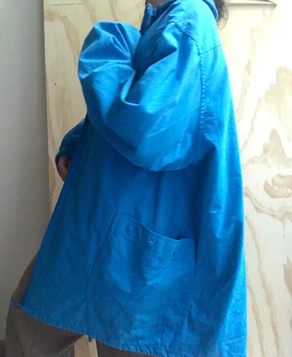 Teal Artist Coat: light weight loose coat - Gem