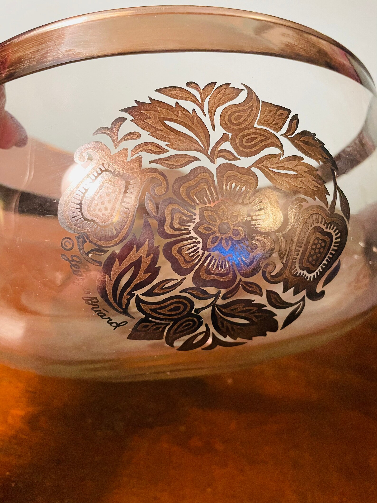 Large Vintage George Briard Mid Century Modern Glass and | Etsy