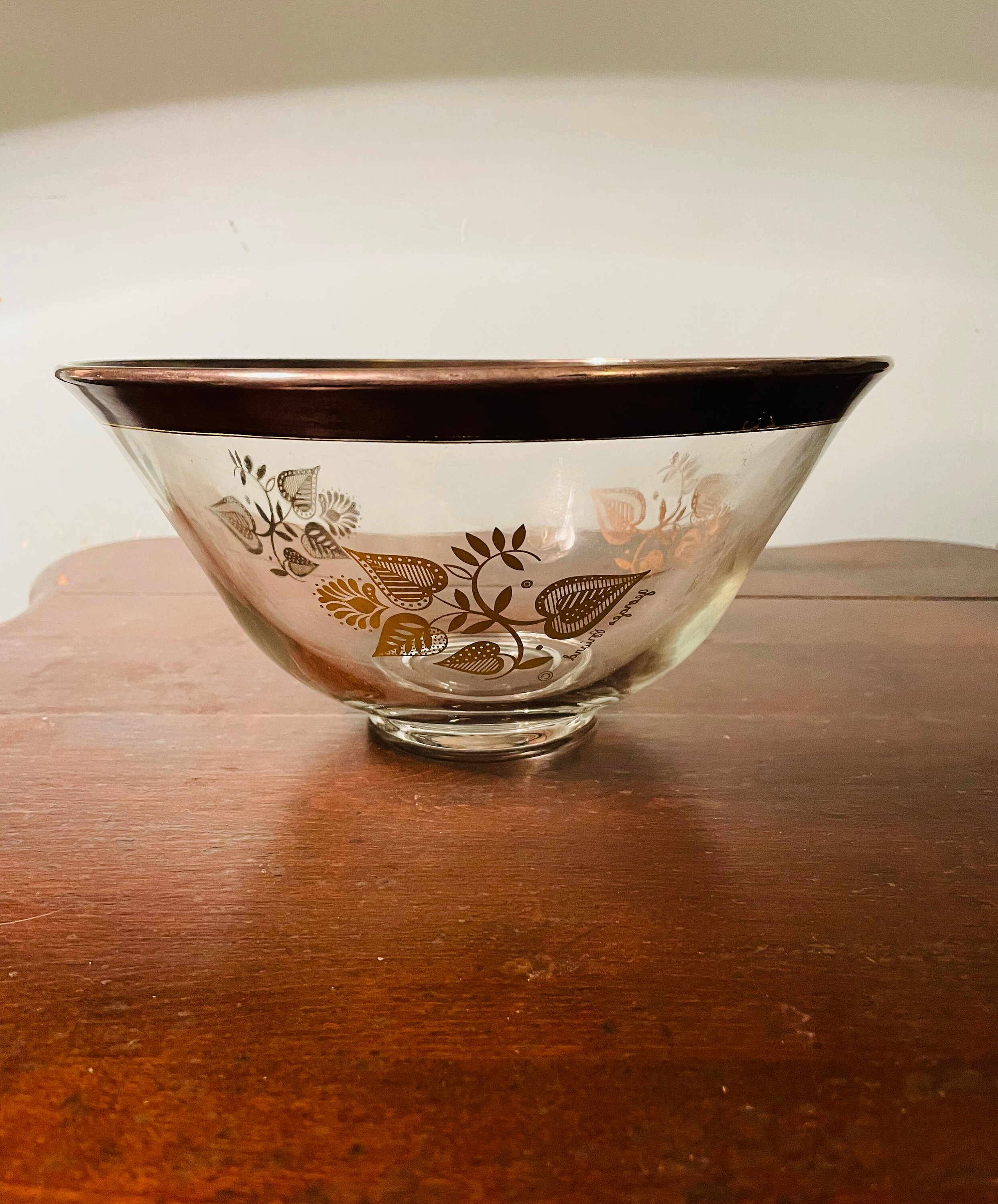 Vintage 1950s George's Briard Birds of Happiness Pyrex platter ...
