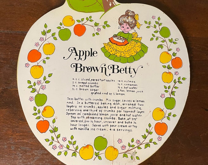 Vintage Japan Lorrie Design Apple Brown Betty Wall Hanging - Etsy