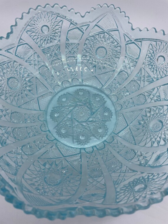 Imperial ice blue glass serving bowl Home & Living Kitchen & Dining ...