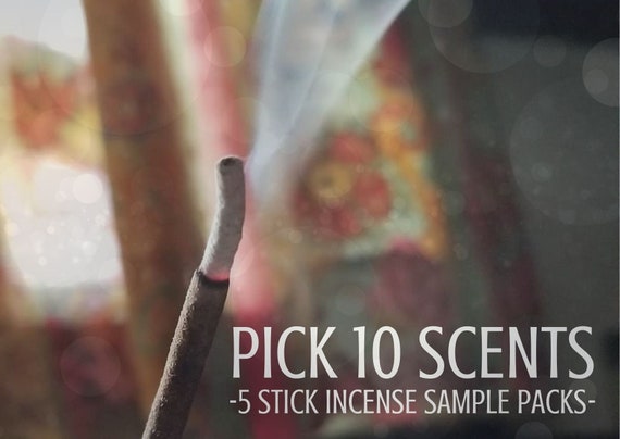INCENSE SAMPLER Incense Sticks Sample Packs You Pick - Etsy