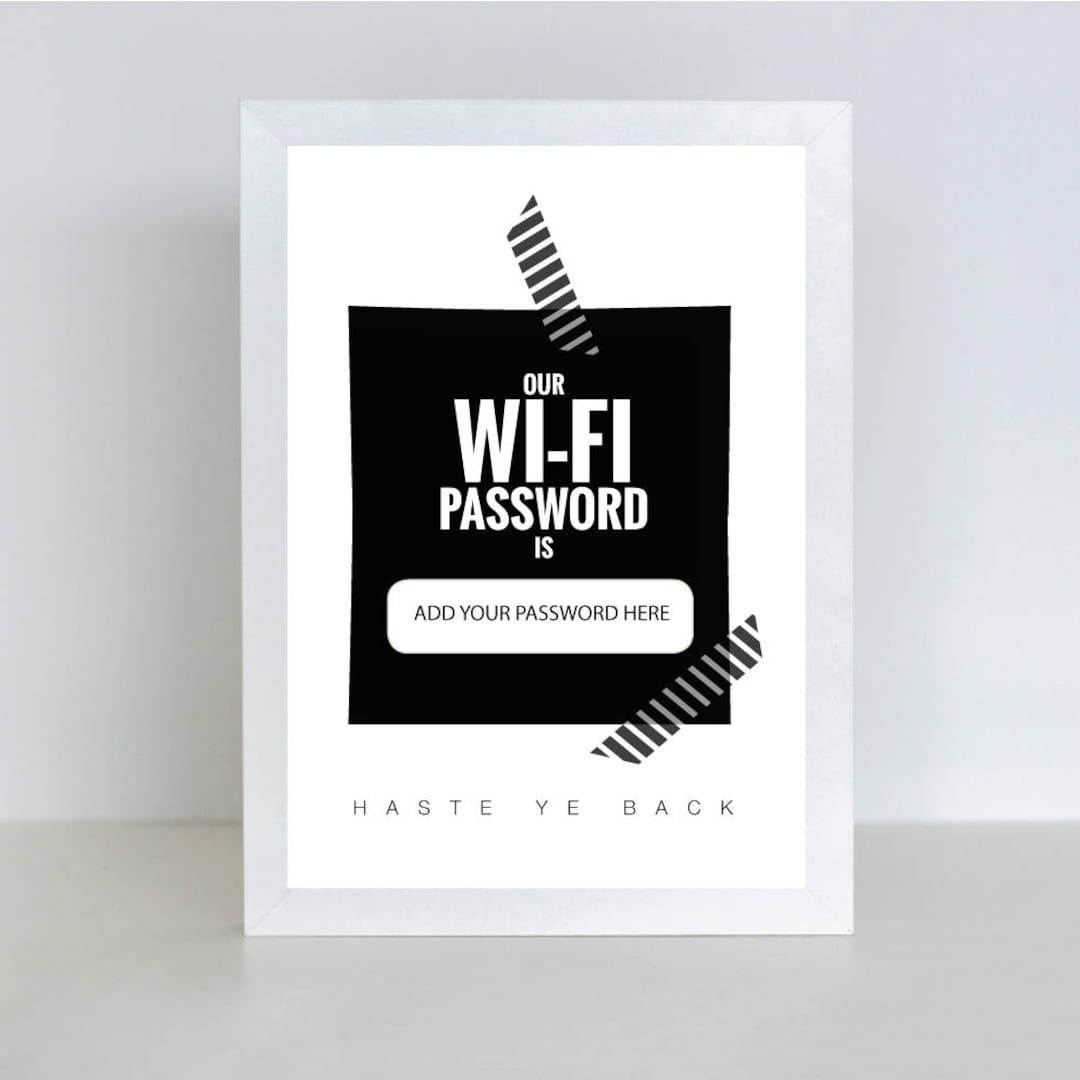 Wifi Password Printable | Guest Room Sign| Wifi Printable | Guest Wifi ...